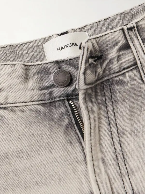 HAIKURE Bonnie High-rise Straight-leg Jeans - Gray