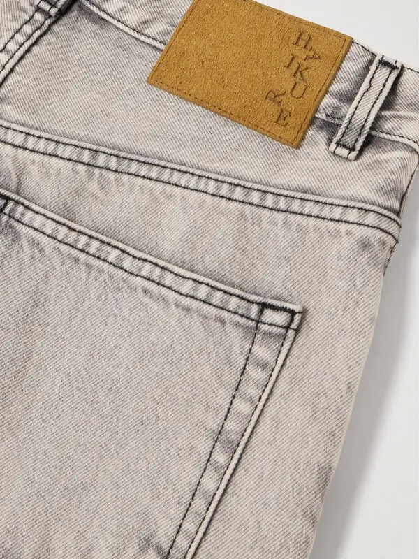 HAIKURE Bonnie High-rise Straight-leg Jeans - Gray