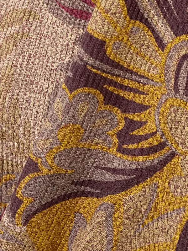 Etro Ribbed Paisley-print Wool A-line Skirt - Multi