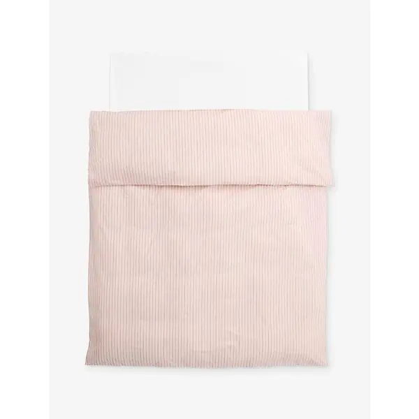 HAY Fineline Pinstripe Cotton Duvet Cover - Soft Pink