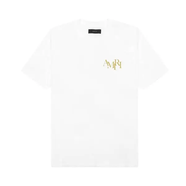 Amiri Crystal Champagne T-shirt - White