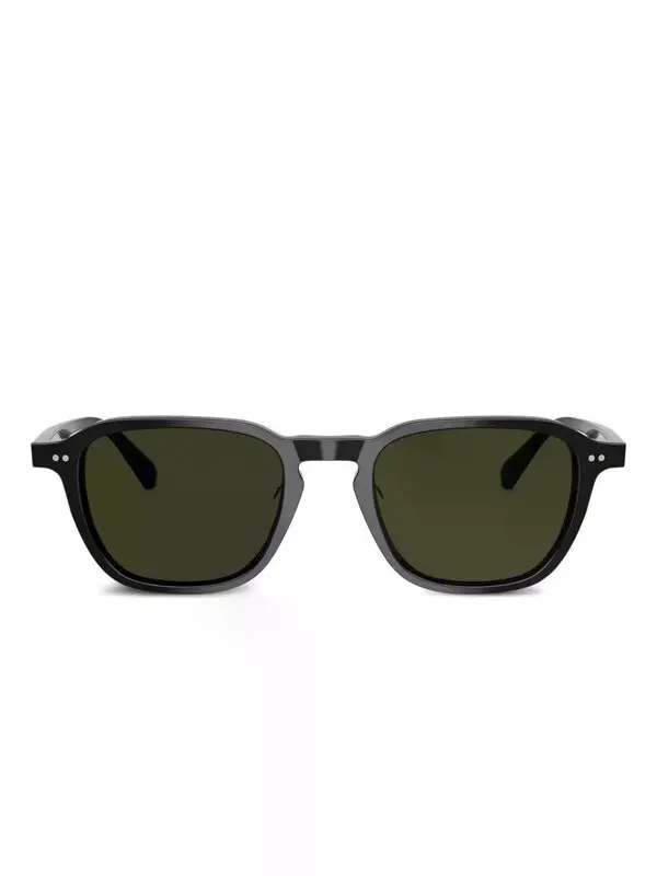 Oliver Spencer Geometric-frame Sunglasses - Black