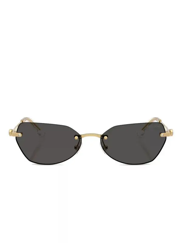 SWAROVSKI Crystal-embellished Cat-eye Sunglasses - Gold