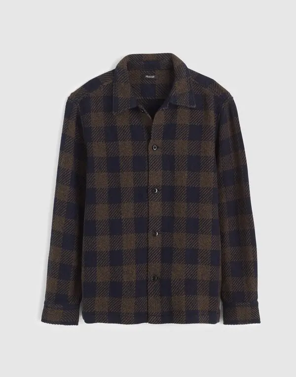 Madewell Twill Shirt-jacket In Broken Plaid - Gradient Plaid