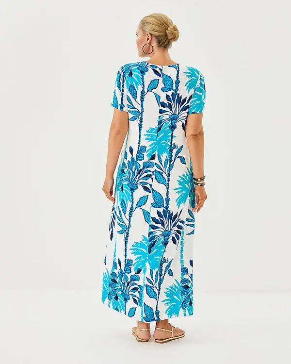Lilly Pulitzer Charlee Maxi Dress - Coconut Oversized Swayin In The Breeze  | Editorialist
