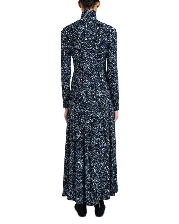 Proenza Schouler White Label Mabel Cheetah Jersey Dress - Navy Multi
