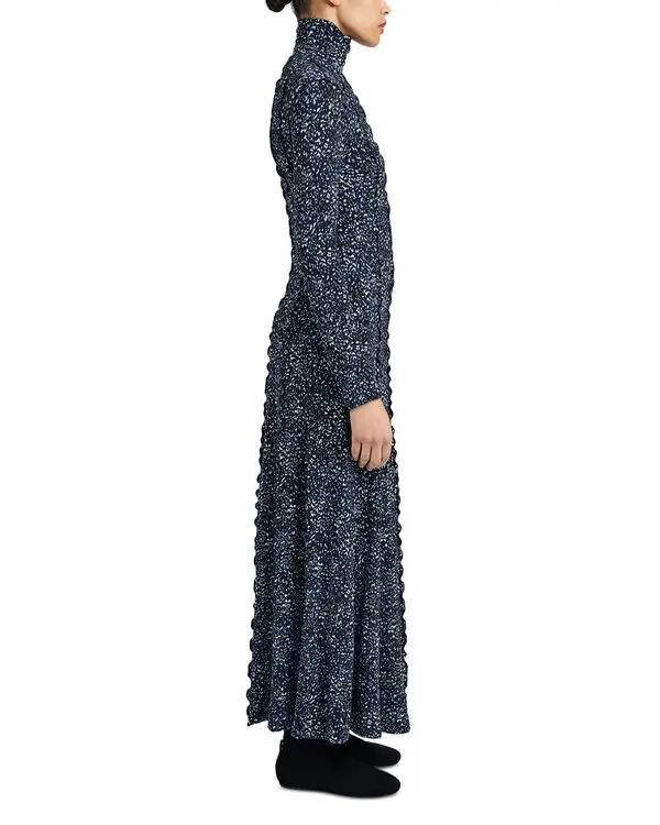 Proenza Schouler White Label Mabel Cheetah Jersey Dress - Navy Multi