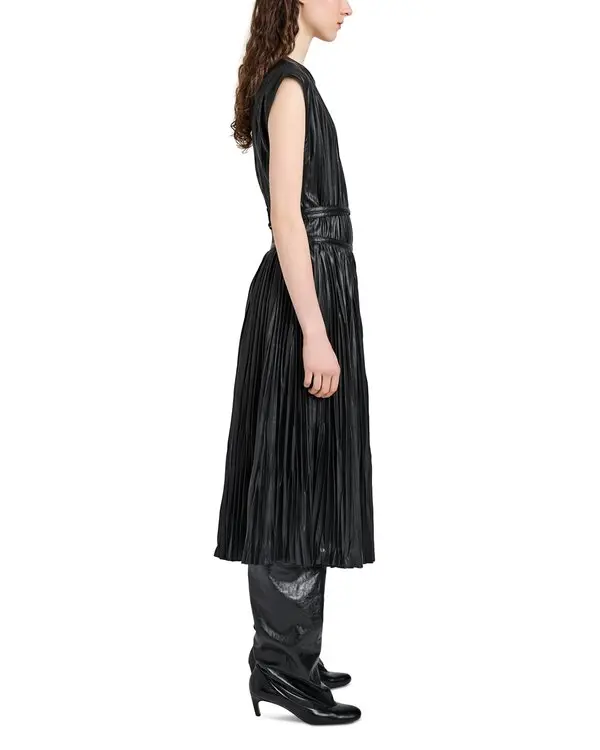 Proenza Schouler White Label Rosalyn Faux Leather Skirt - Black