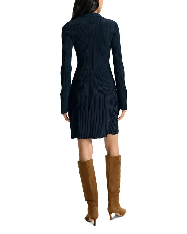 Veronica Beard Slim Sleeve Lauper Dress - Navy