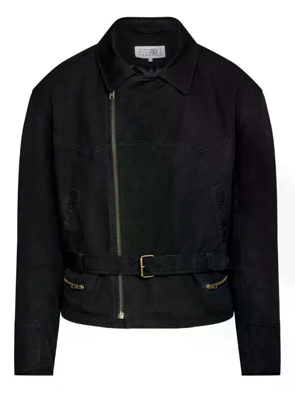 MAISON MARGIELA Belted Asymmetrical Zip Jacket