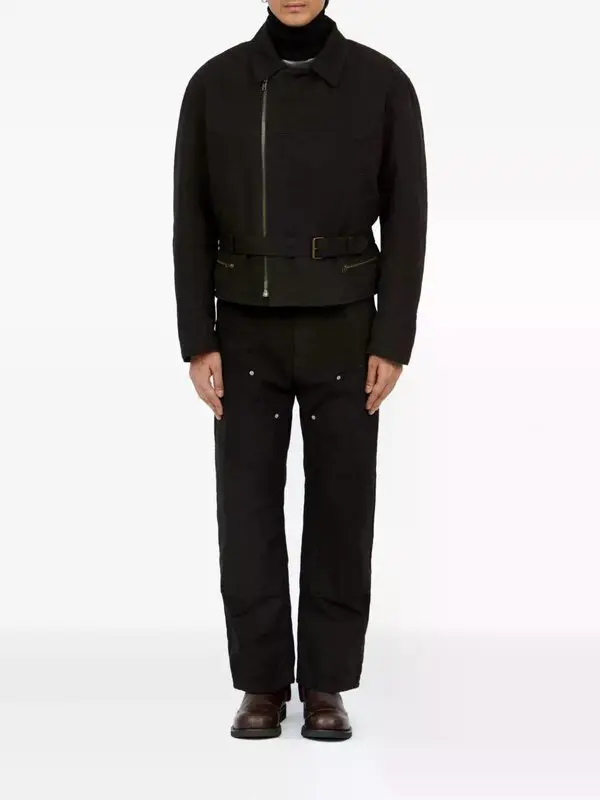MAISON MARGIELA Belted Asymmetrical Zip Jacket