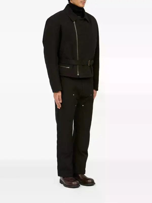 MAISON MARGIELA Belted Asymmetrical Zip Jacket