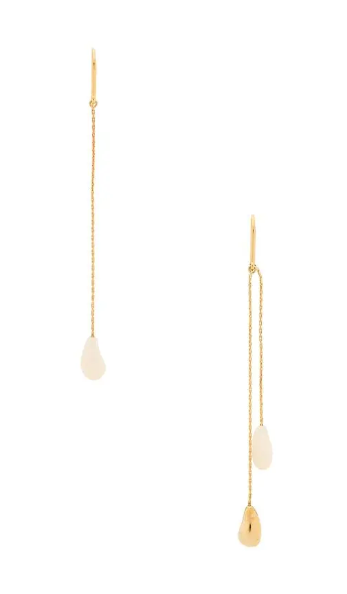 Isabel Marant Asymmetric Dangle Earrings - Ecru