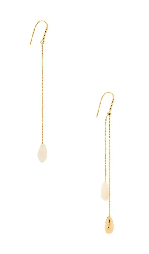 Isabel Marant Étoile Asymmetric Dangle Earrings - Ecru