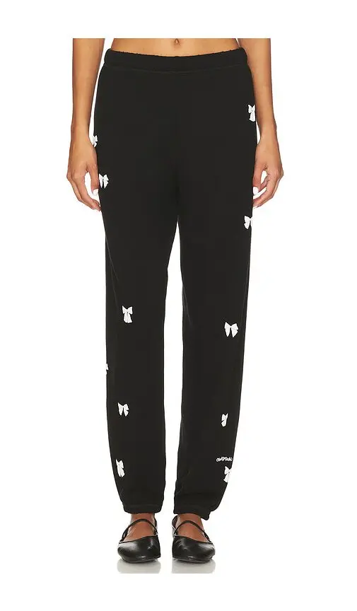 Lauren Moshi Puff Bow Sweatpants