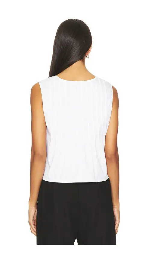 WeWoreWhat Tie Front Flare Top