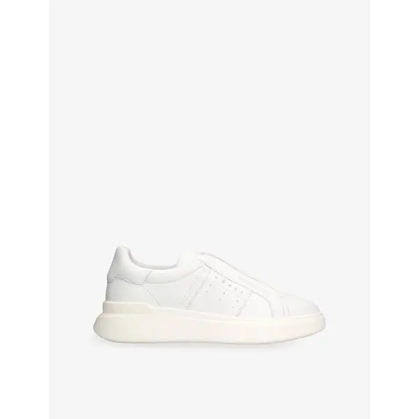 Hogan Fascia Leather Trainers - White