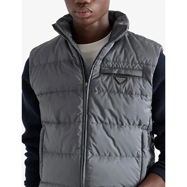 Prada Re-nylon Quilted Woven Gilet