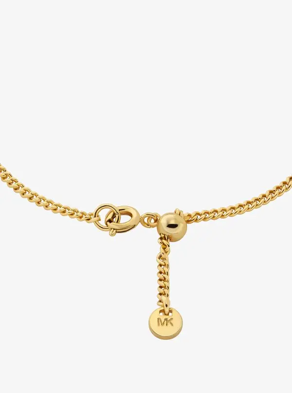 Michael Kors Logo Charm Slider Bracelet