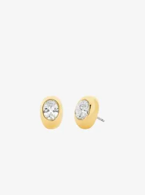 Michael Kors Oval Stone Stud Earrings