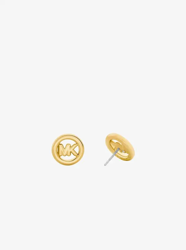 Michael Kors Logo Charm Stud Earrings