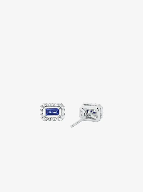 Michael Kors Sterling Pavé Halo Stud Earrings