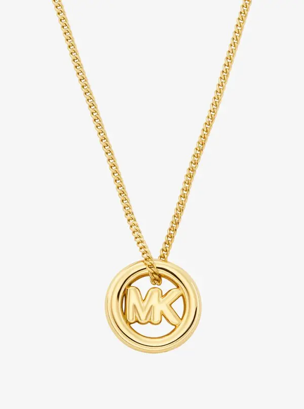 Michael Kors Logo Charm Pendant Necklace
