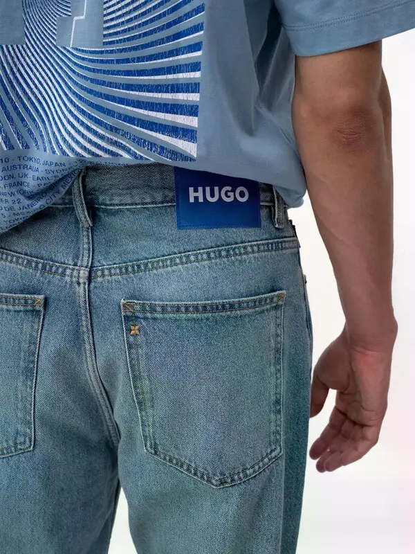 Hugo Light-wash Straight Leg Jeans