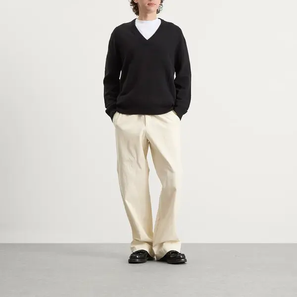 JIL SANDER Wool Cashmere V-neck Jumper