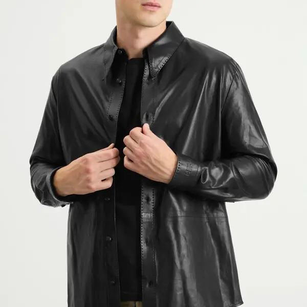 Amiri Lightweight Leather Overshirt
