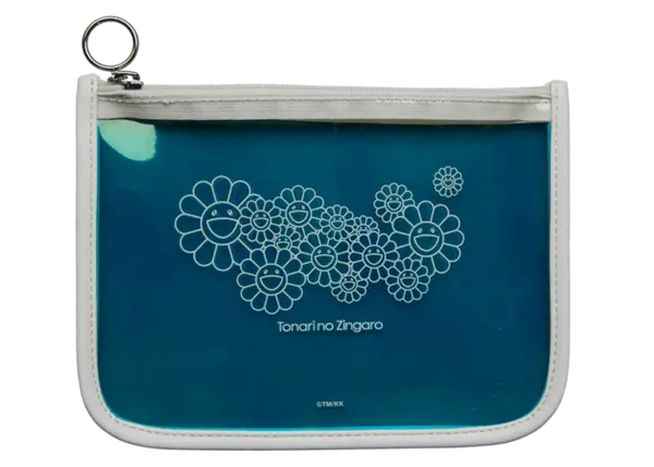 TAKASHI MURAKAMI Kaikai Kiki Flower Pouch Blue - Multicolor