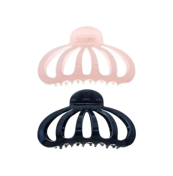 BY ADINA EDEN Octopus Hair Claw Clip Set - Pink  Navy