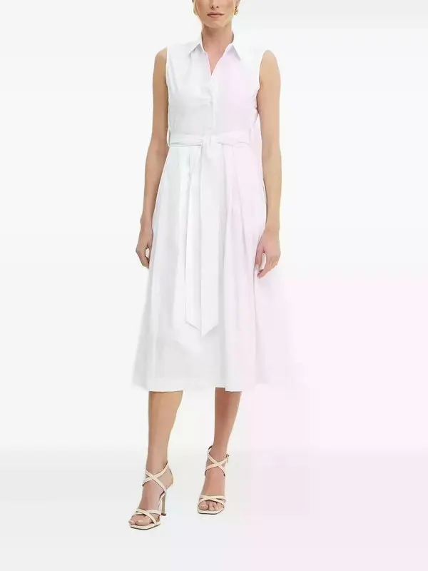 SILVIAN HEACH Pleated Belted Shirt Dress