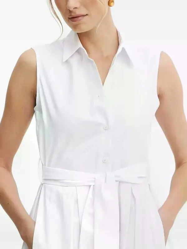 SILVIAN HEACH Pleated Belted Shirt Dress