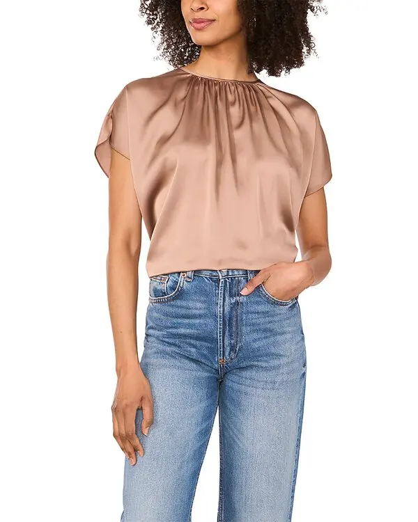 Vince Camuto Gathered Neck Top