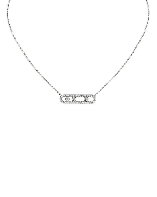 Messika Diamond Move Pavé Necklace - White Gold