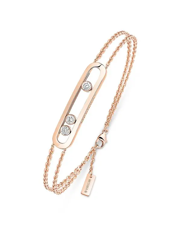 Messika Diamond Bracelet In 18k 0.24 Tcw - Pink Gold