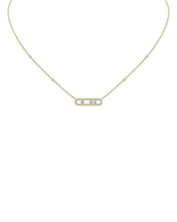 Messika Diamond And Baby Move Pavé Necklace - Gold
