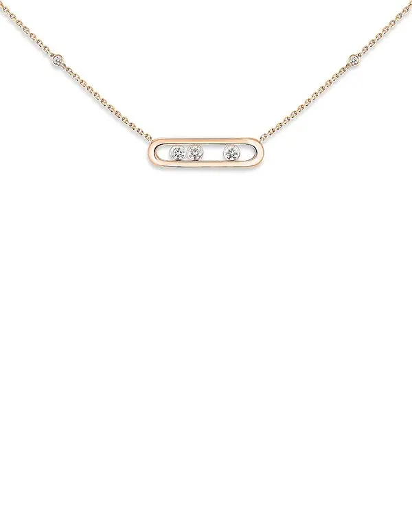 Messika Diamond Baby Move 18k Necklace - Pink Gold
