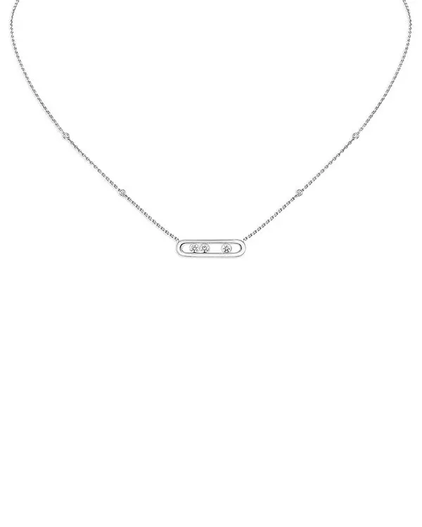 Messika Diamond Baby Move 18k Necklace - White Gold