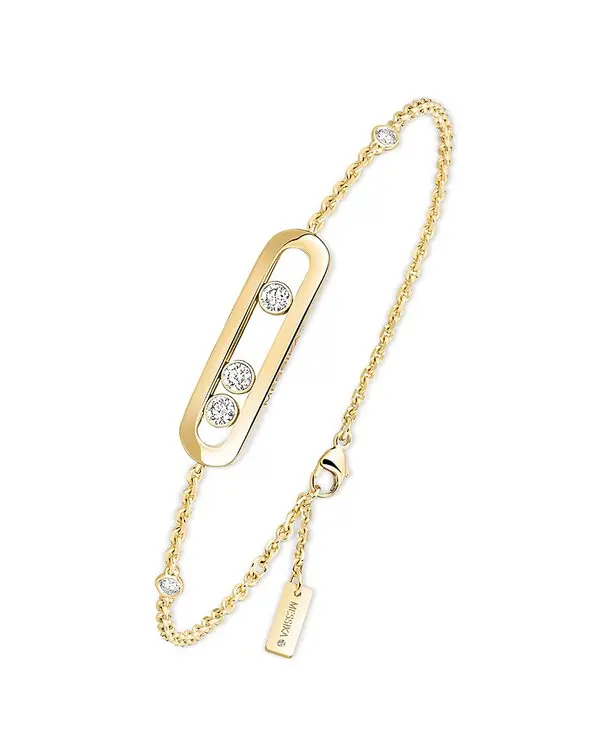 Messika Diamond And 18k Baby Move Bracelet - Gold