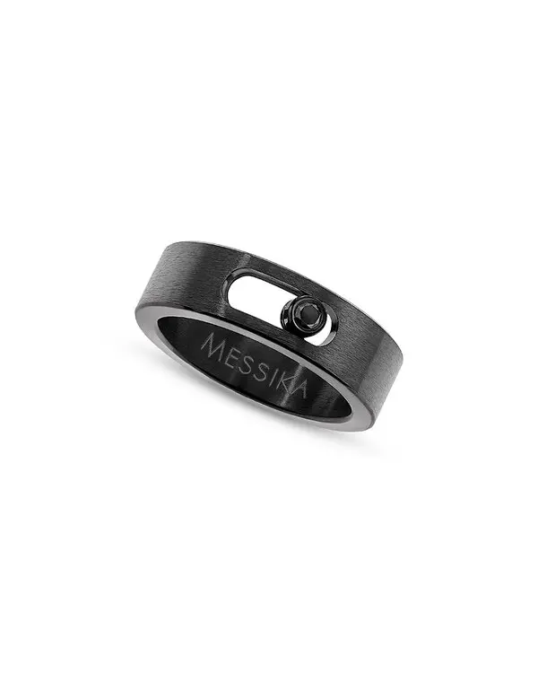 Messika Diamond Move Titanium Total Small Ring - Black