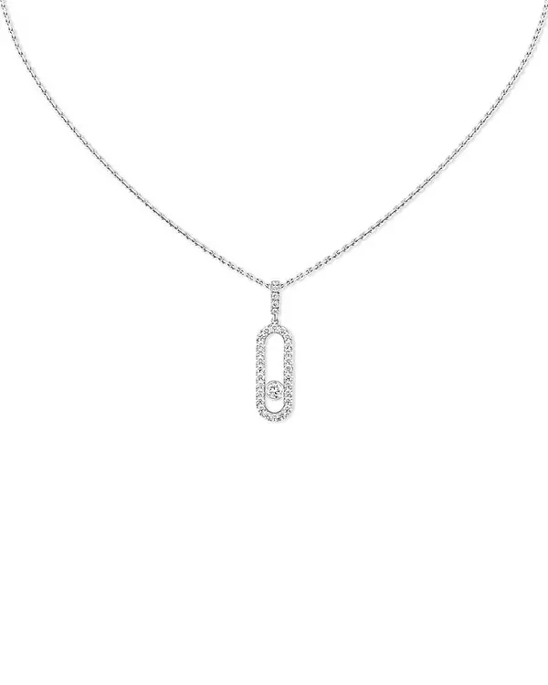 Messika Diamond Pave Necklace - White Gold