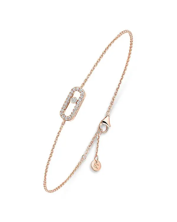 Messika Diamond Pavé Bracelet In 18k - Pink Gold