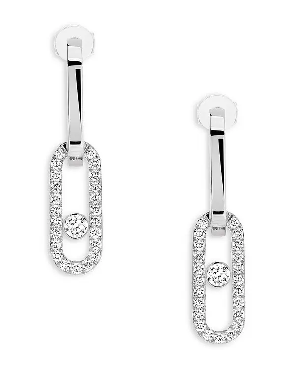 Messika Diamond Move Link Earrings - White Gold