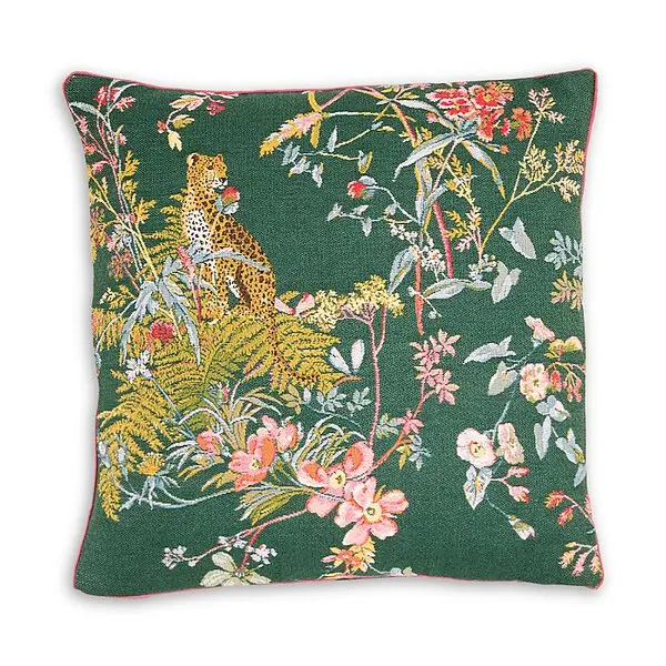 YVES DELORME Contes Decorative Pillow, 18 X 18 - Green