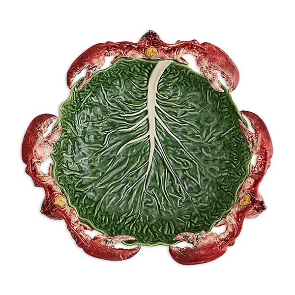 BORDALLO PINHEIRO Bordallo Pinhero Cabbage With Lobsters Centerpiece - No Color