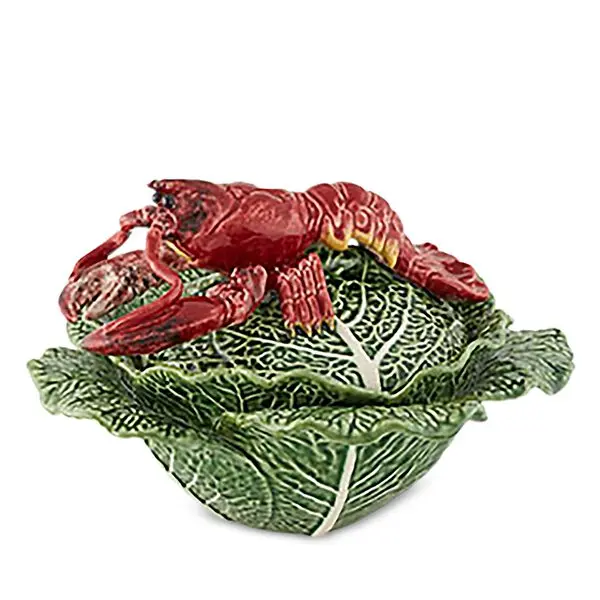 BORDALLO PINHEIRO Bordallo Pinhero Cabbage With Lobsters Tureen - No Color