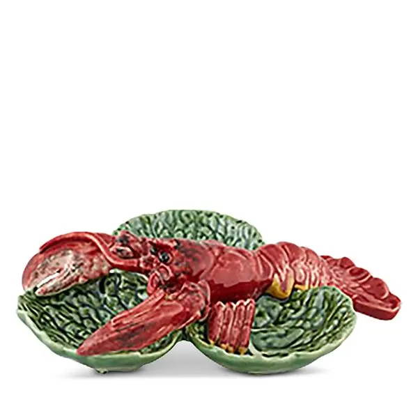 BORDALLO PINHEIRO Bordallo Pinhero Cabbage With Lobsters Small Appetizer Plate - No Color