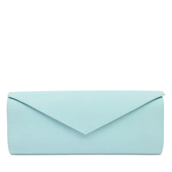 RAPPORT LONDON Victoria Leather Jewelry Roll - Aqua
